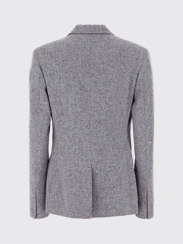 Moschino Single-breasted Cropped Blazer In Wool And Silk With Flower Appliqu