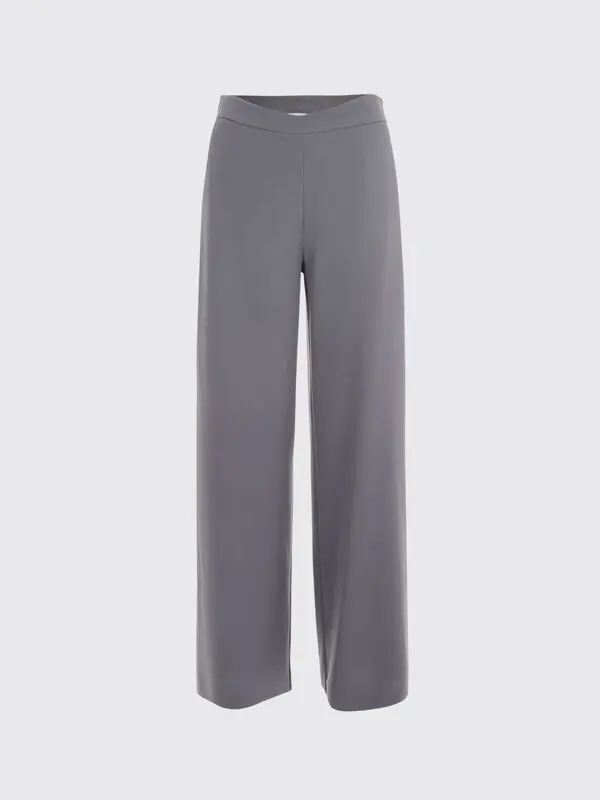 Patrizia Pepe Satin Wide Leg Trousers - Grey