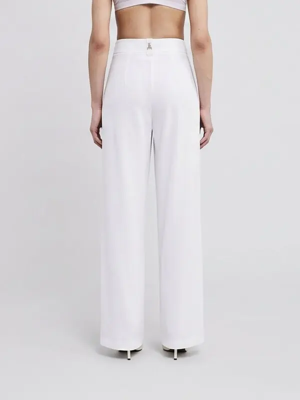 Patrizia Pepe Satin Wide-leg Trousers