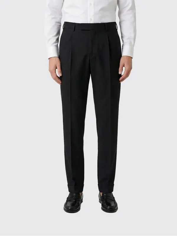 PT TORINO Virgin Wool Tailored Trousers - Blue
