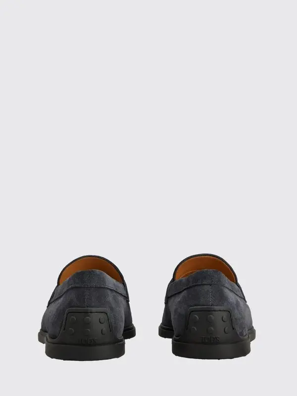 TOD'S Suede Calfskin Loafers - Blue