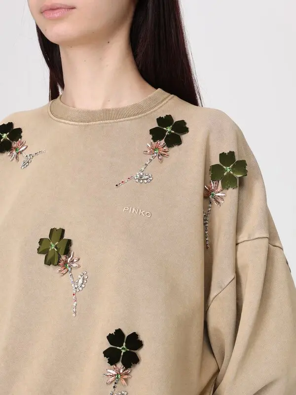 Pinko Embellished Crewneck Sweatshirt