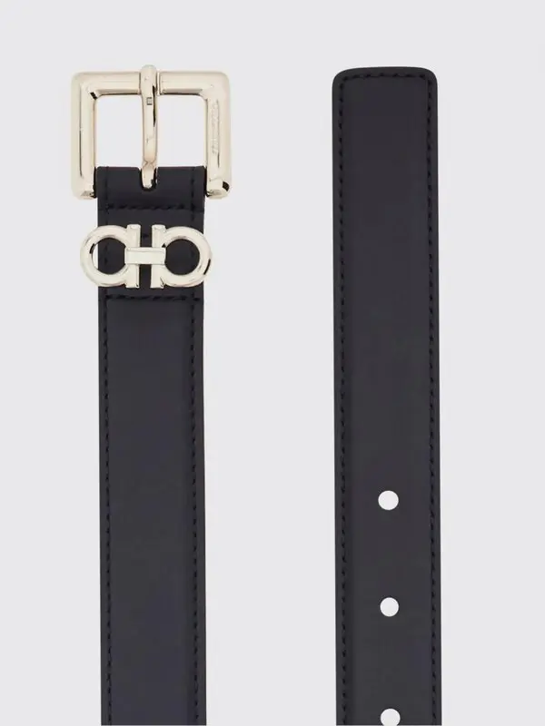 FERRAGAMO Adjustable Gancini Belt In Smooth Calfskin Leather