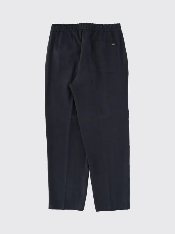 Herno Pleated Linen And Cotton Blend Tailored Pants