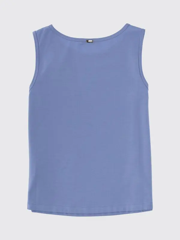 Herno Slim Fit Cotton Tank Top With Round Neck - Gnawed Blue