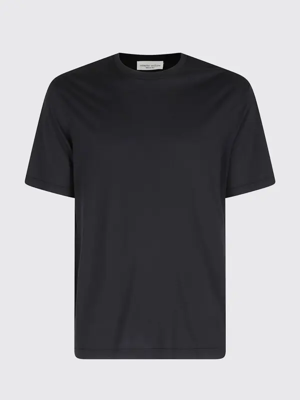ROBERTO COLLINA Basic Cotton T-shirt - Black