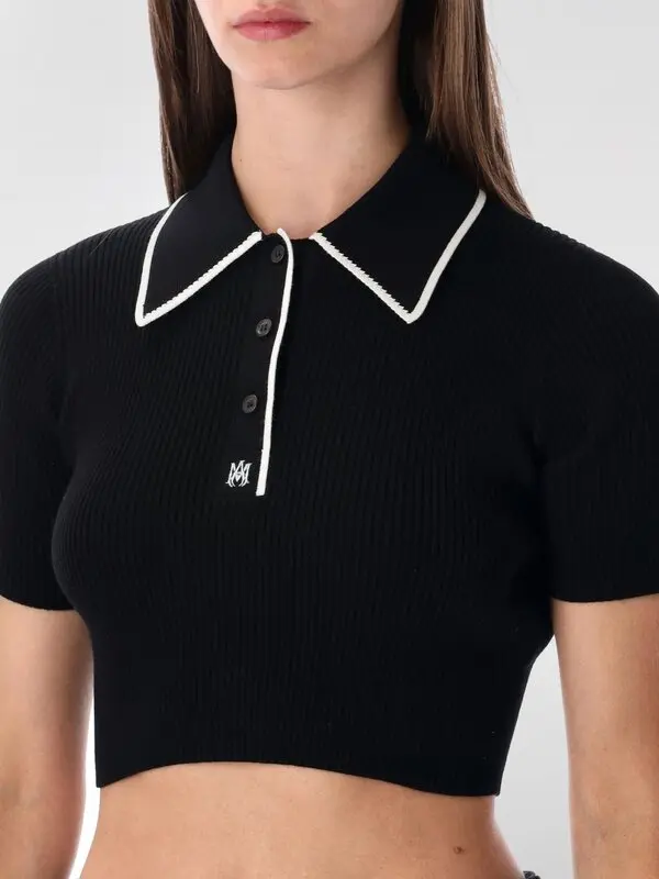 Amiri Ribbed Polo Shirt