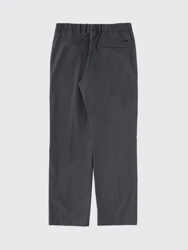 Herno Pleated Wool Tailored Pants With Welt Pockets - Grey