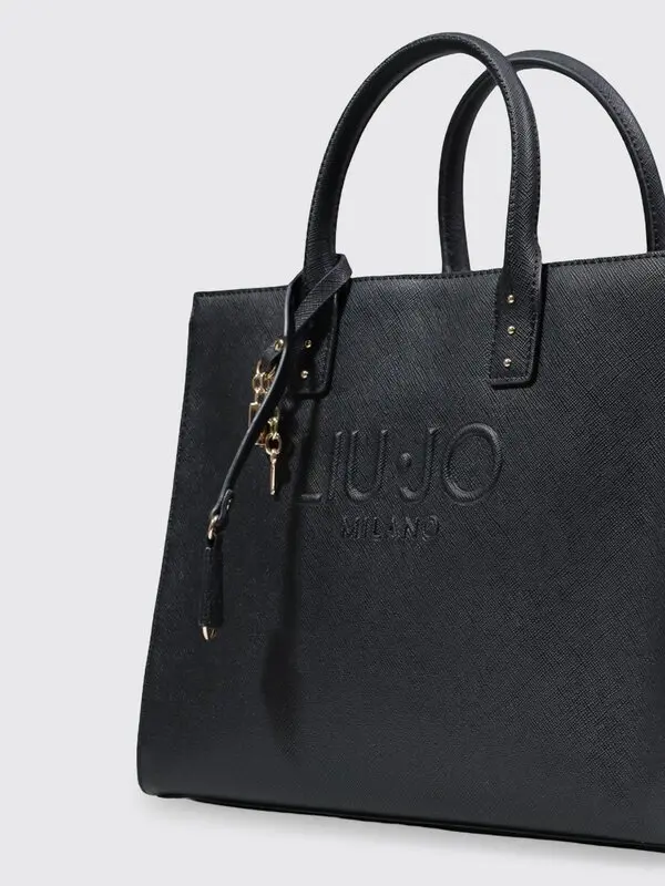Liu Jo Saffiano Faux Leather Top Handle Bag - Black