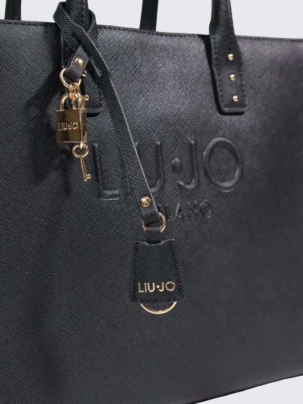 Liu Jo Saffiano Faux Leather Top Handle Bag - Black