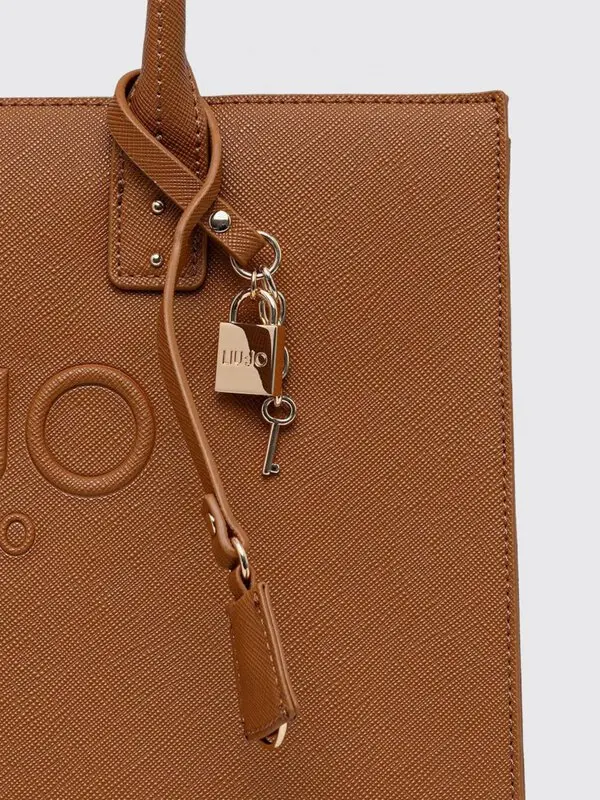 Liu Jo Saffiano Faux Leather Top Handle Bag - Brown