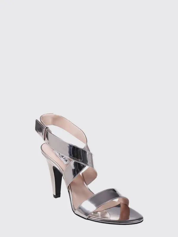 Alaïa Patent Leather High Cone Heel Ankle Strap Sandals