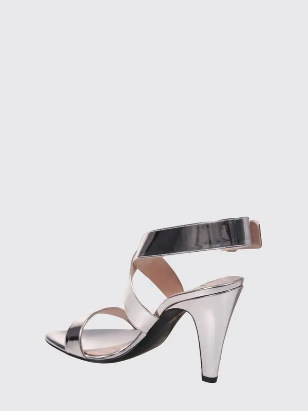 Alaïa Patent Leather High Cone Heel Ankle Strap Sandals