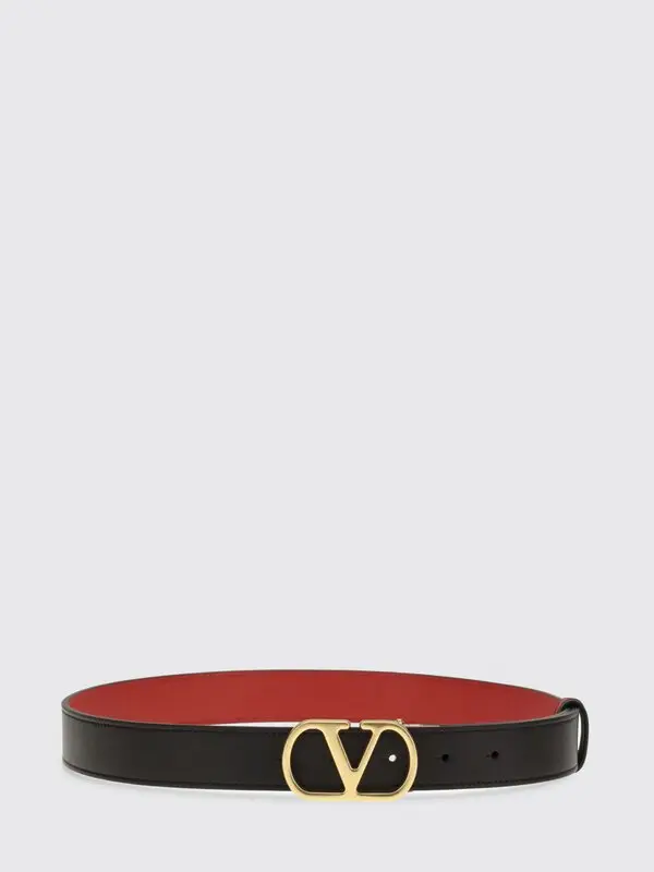 Valentino Garavani Vlogo Signature Reversible Belt - Black