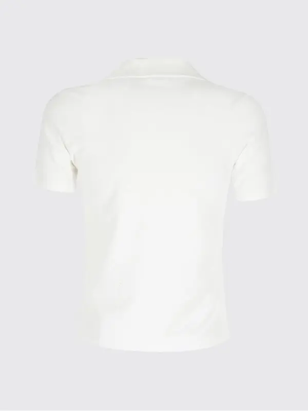 ROBERTO COLLINA Viscose Polo Shirt - Ecru