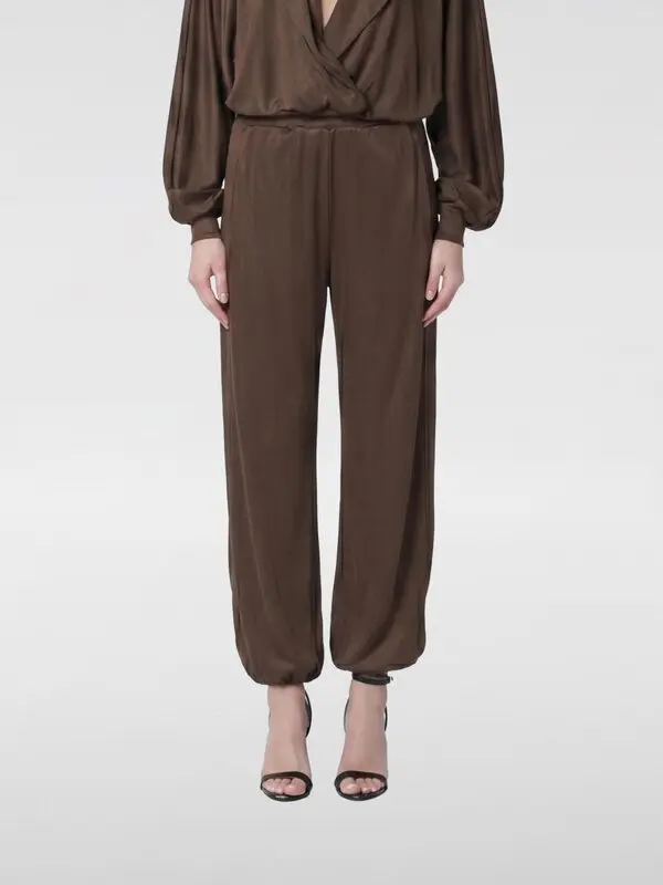 Andamane Slim Fit Hooded Jersey Jumpsuit - Brown