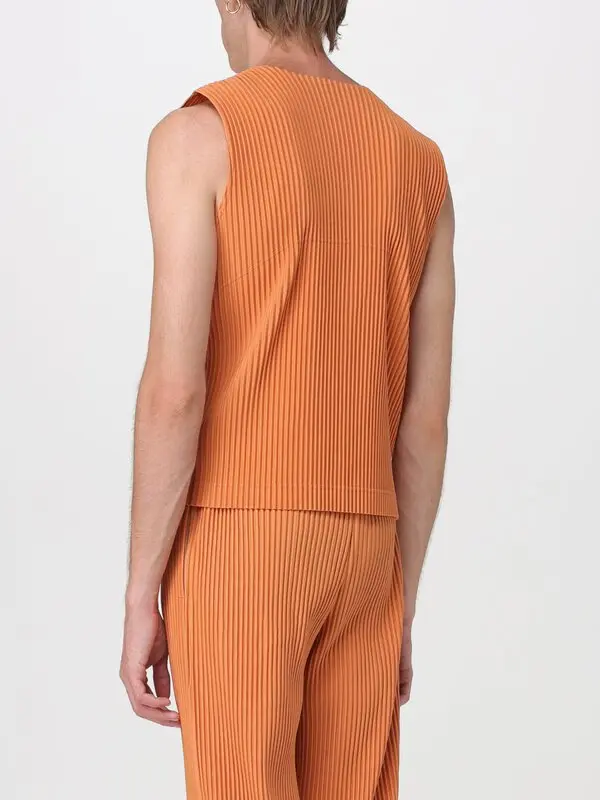 Issey Miyake Homme Plissé Pleated Technical Crêpe Vest - Brown