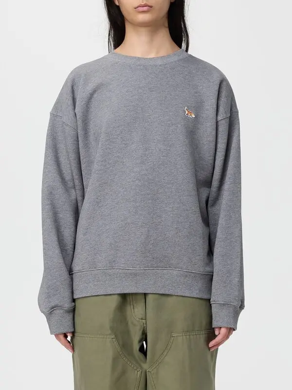 Maison Kitsuné Embroidered Fox Crewneck Sweatshirt