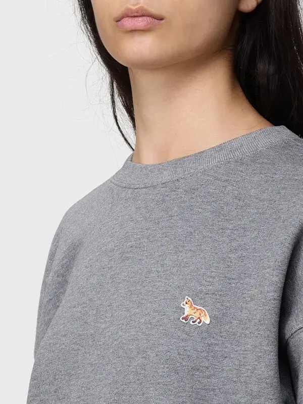 Maison Kitsuné Embroidered Fox Crewneck Sweatshirt