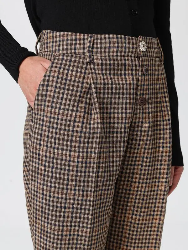 Liu Jo Checked Tailored Trousers