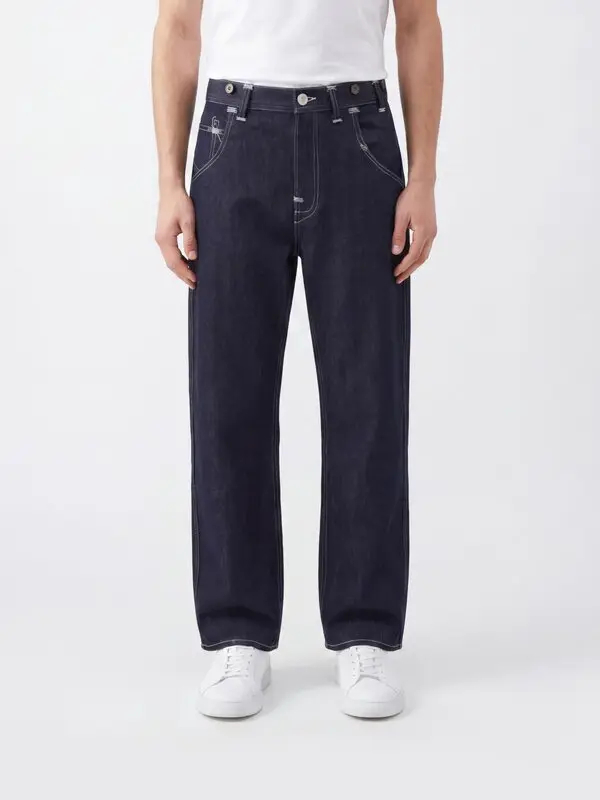 JUNYA WATANABE X LEVI'S Straight Fit Cotton And Linen Blend Denim Jeans