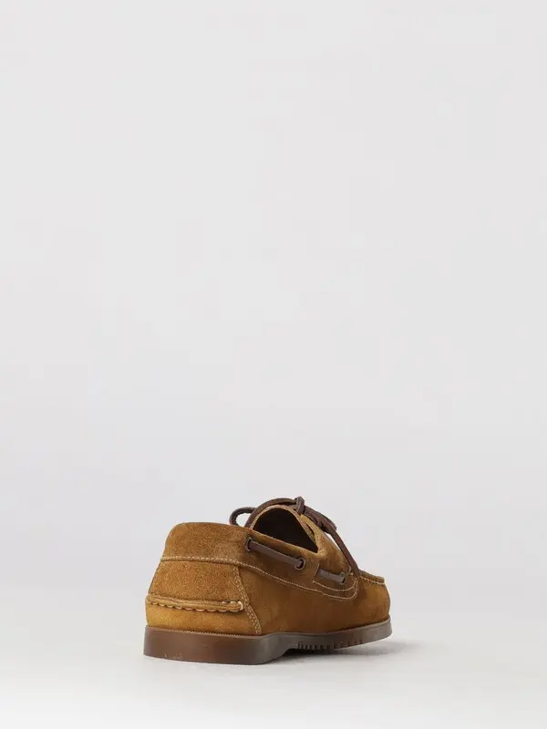 Paraboot Barth Marine Suede Leather Boat Shoes - Brown