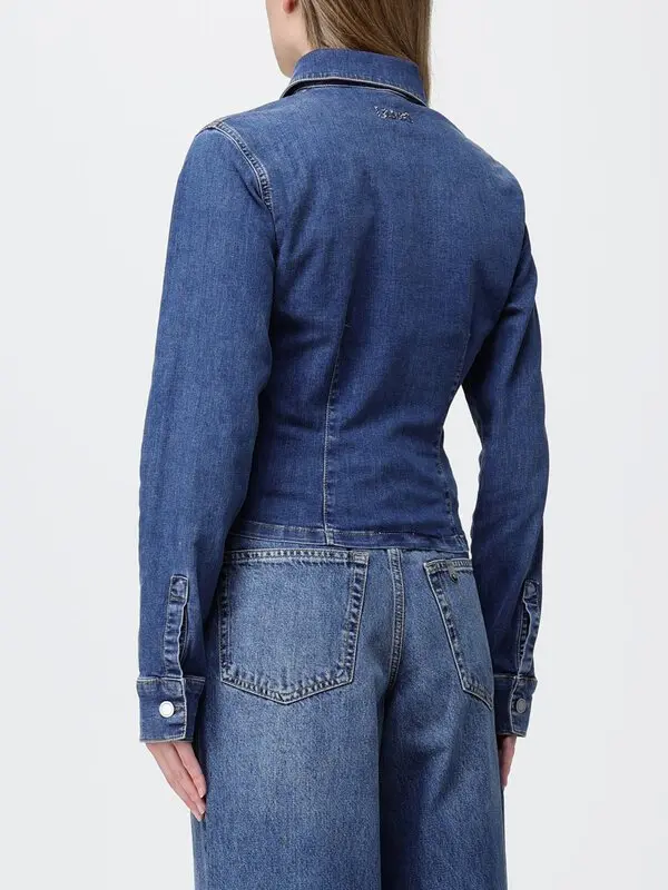 Liu Jo Long-sleeve Denim Corset Bustier