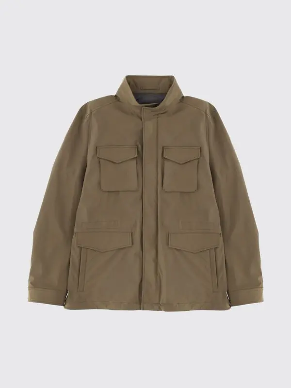Herno Utility-style Technical Fabric Windbreaker Jacket With High Neck