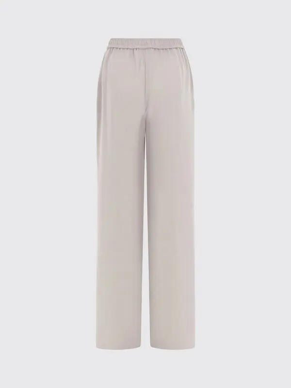 Herno High-waisted Jersey Palazzo Trousers With Drawstring - Grey