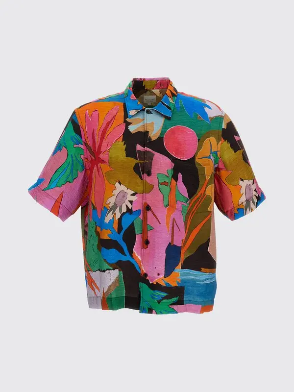 Paul Smith Printed Viscose Blend Shirt
