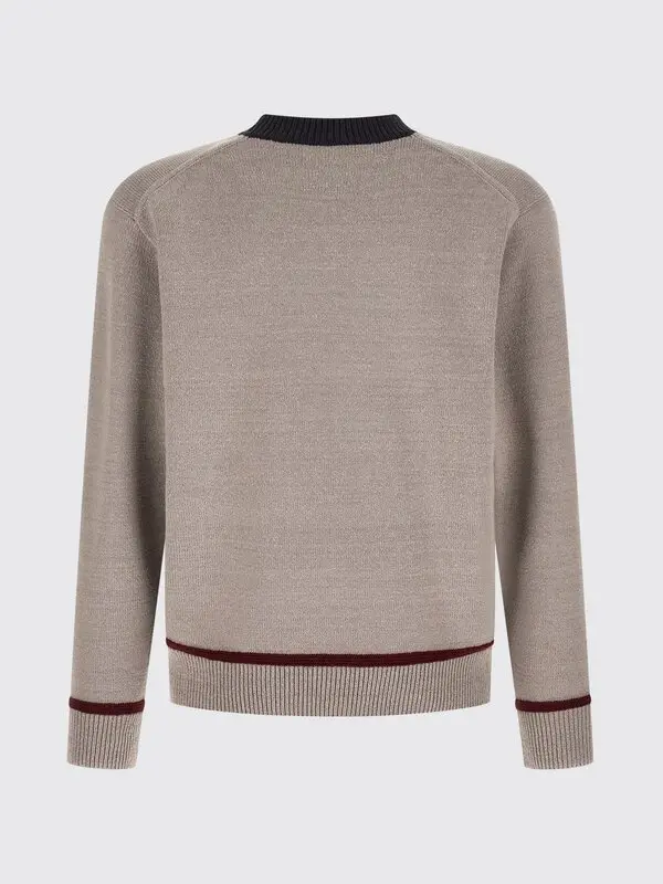 Junya Watanabe Graphic Print Silk And Wool Blend Crew-neck Sweater