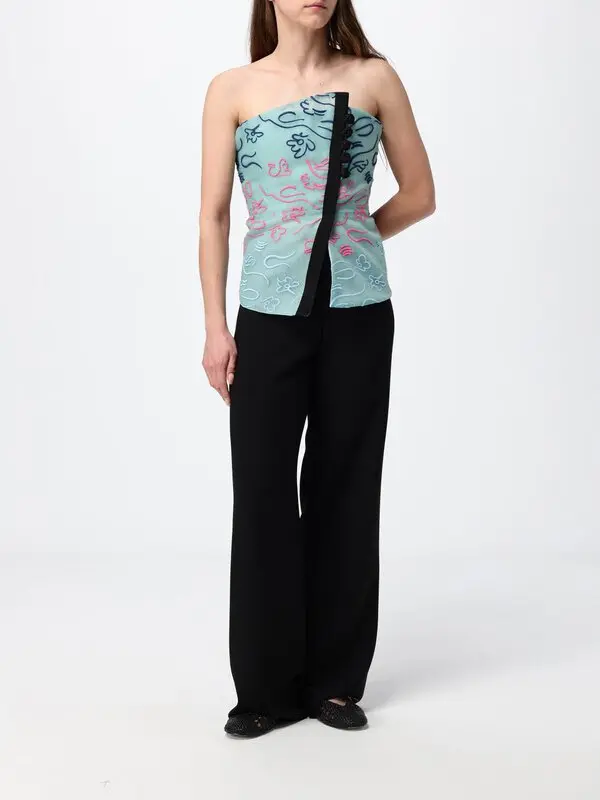 Emporio Armani Embroidered Corset Top
