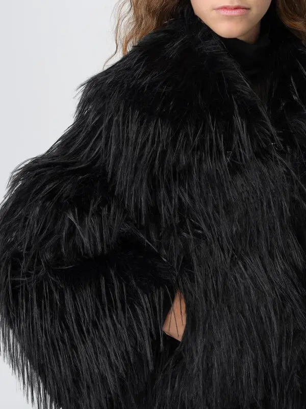 Pinko Textured Fur Coat