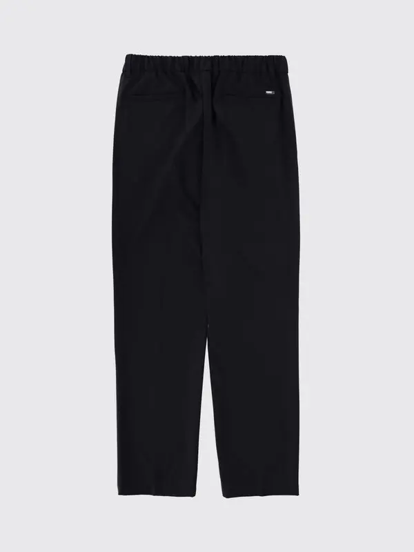 Herno Slim Fit Pleated Wool Blend Pants With Welt Pockets