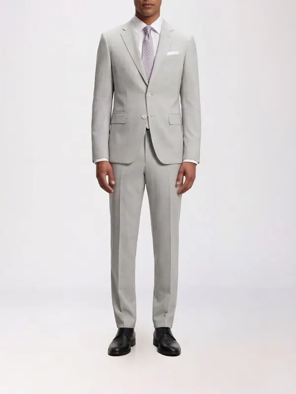 BOSS Single Breasted Suit In Virgin Wool Blend - Grey