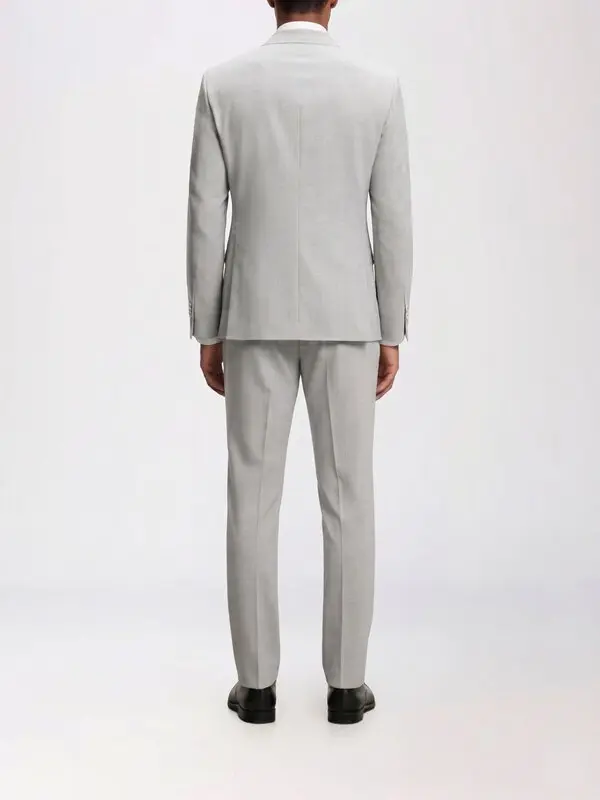 BOSS Single Breasted Suit In Virgin Wool Blend - Grey
