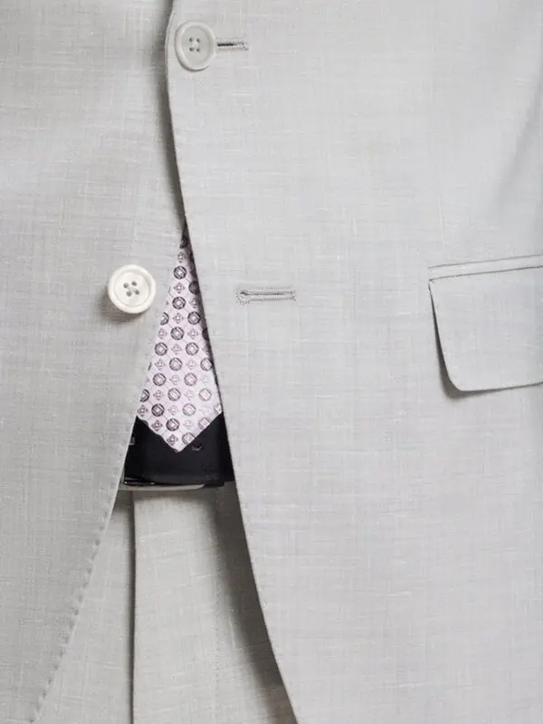 BOSS Single Breasted Suit In Virgin Wool Blend - Grey