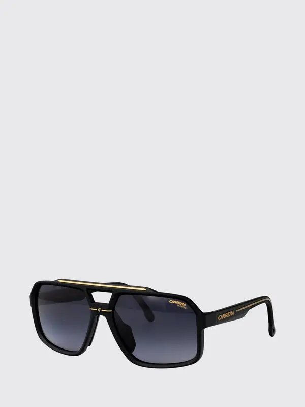 Carrera Eyewear Rectangular Aviator Acetate Sunglasses With Double Bridge - Black