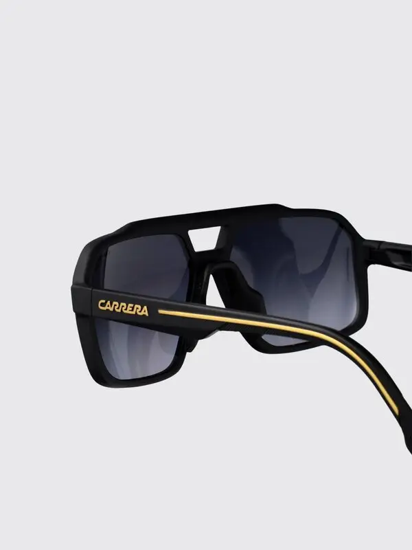 Carrera Eyewear Rectangular Aviator Acetate Sunglasses With Double Bridge - Black