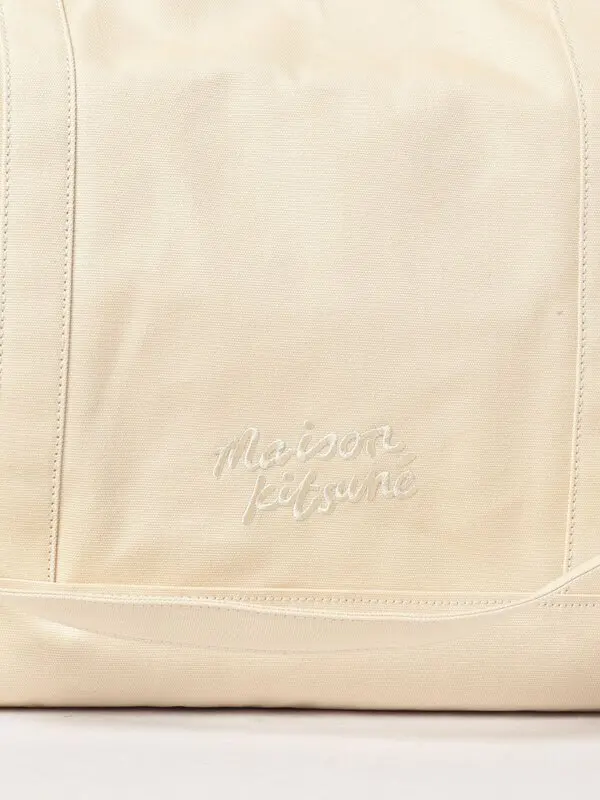 Maison Kitsuné Fox Head Cotton Canvas Bag