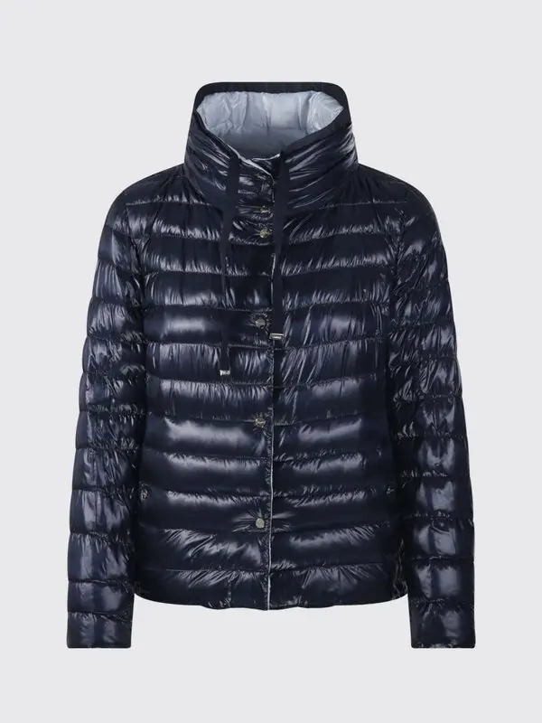 Herno Short Reversible Quilted Ultra-light Nylon Down Jacket