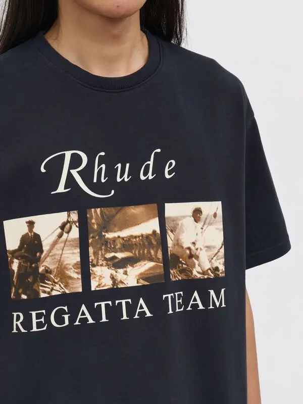 Rhude Printed Cotton T-shirt
