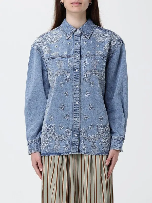 Liu Jo Cotton Shirt With Bandana Print