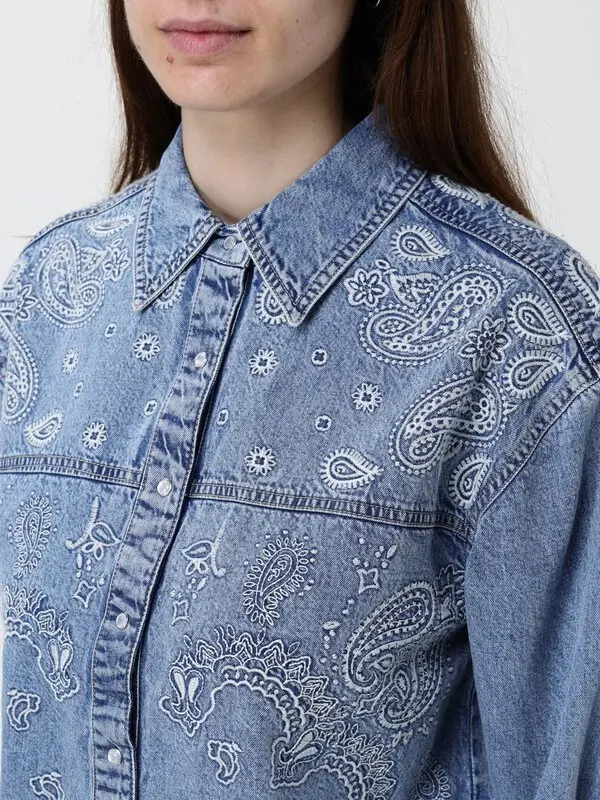 Liu Jo Cotton Shirt With Bandana Print