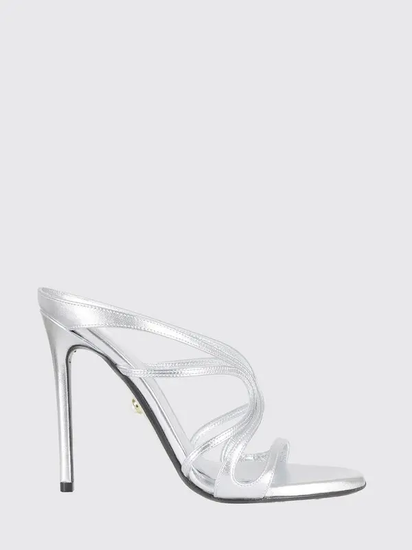 ALEVI MILANO Laminated Leather High-heeled Stiletto Mules