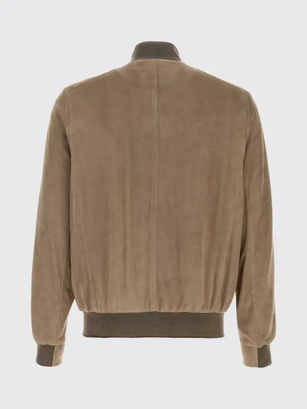 MOORER Suede Bomber Jacket