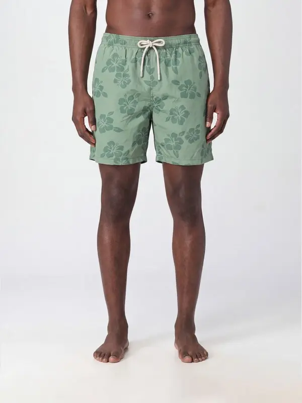 MC2 SAINT BARTH Graphic Print Polyester Swim Shorts - Grass Green