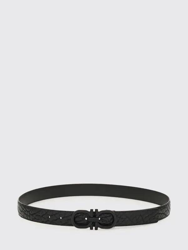 FERRAGAMO Reversible Gancini Belt In Calfskin