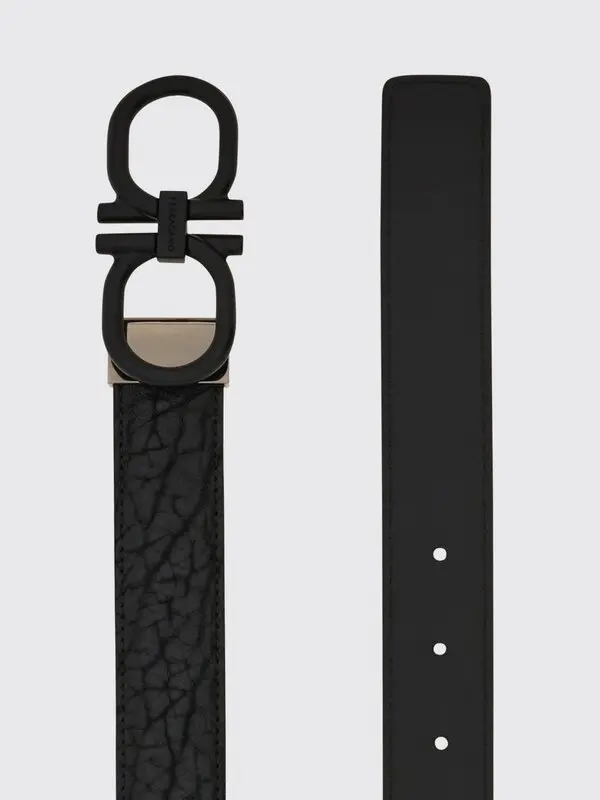 FERRAGAMO Reversible Gancini Belt In Calfskin
