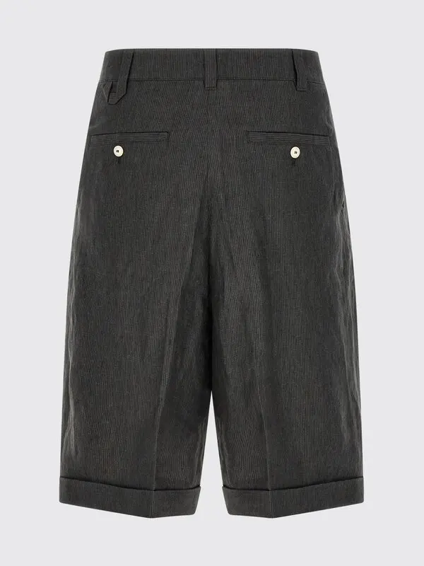 Jacquemus Striped Linen Tailored Shorts